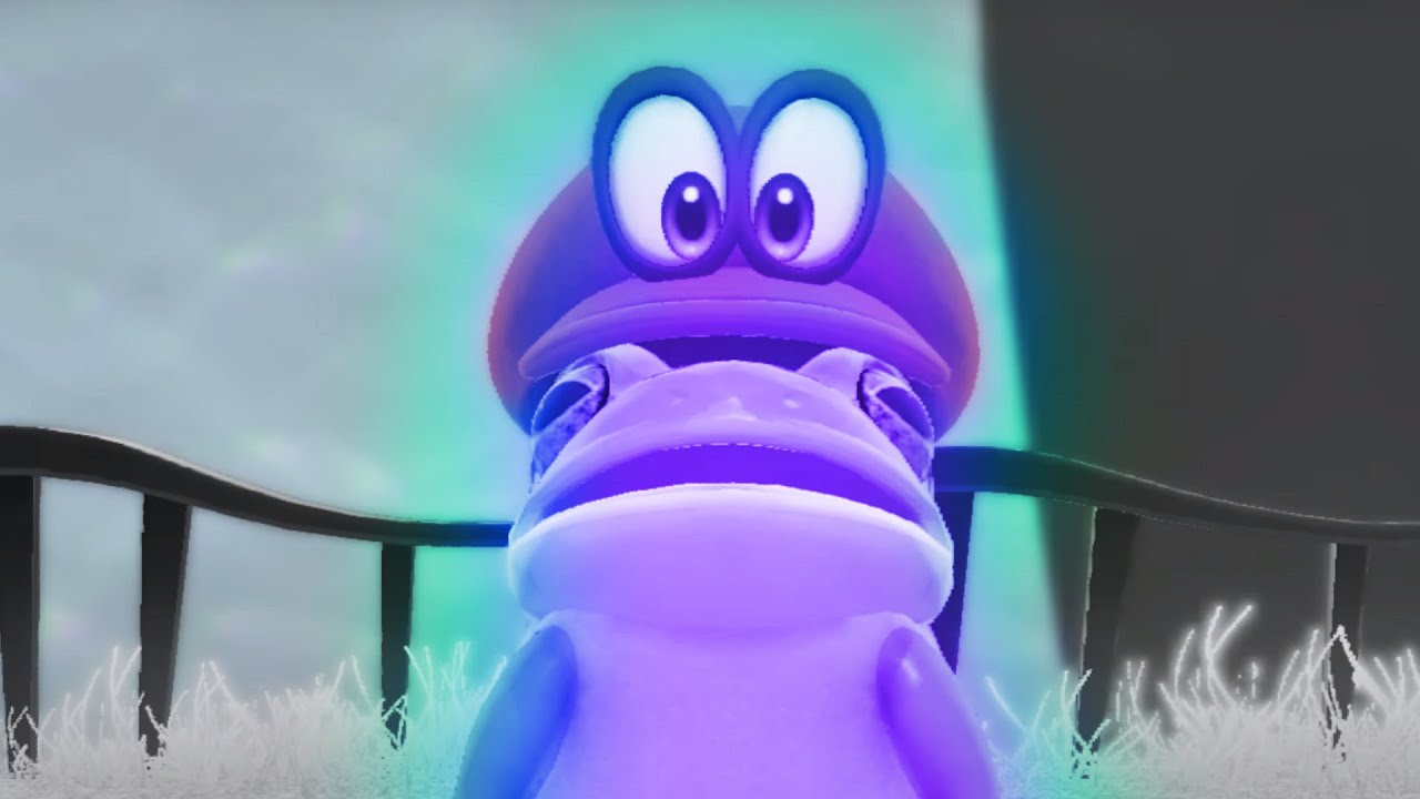 Super Mario Turns Into Frog 4K Video For Kids | Super Mario Odyssey ...