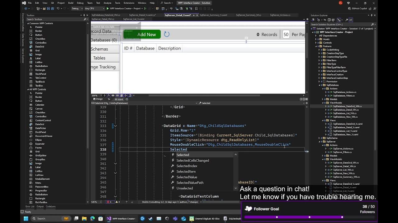 Working on my WPF Desktop App (C#, XAML, SQL, Sqlite) - YouTube