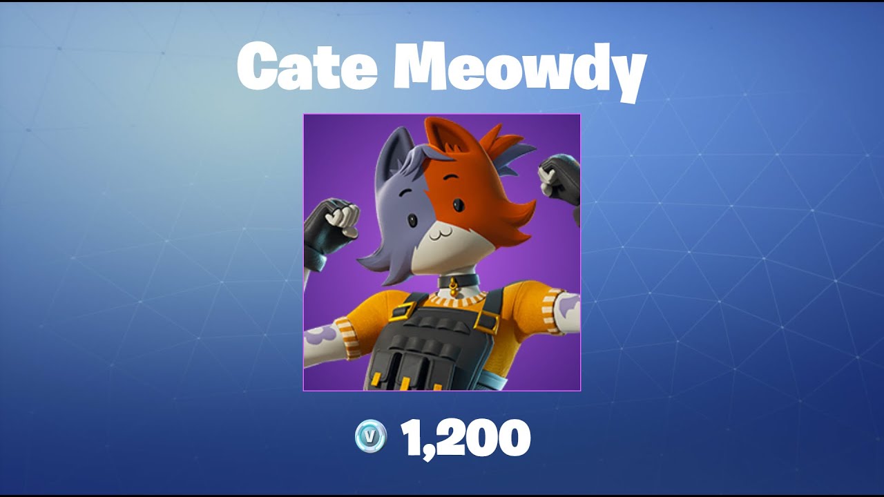 Cate Meowdy | Fortnite Outfit/Skin - YouTube