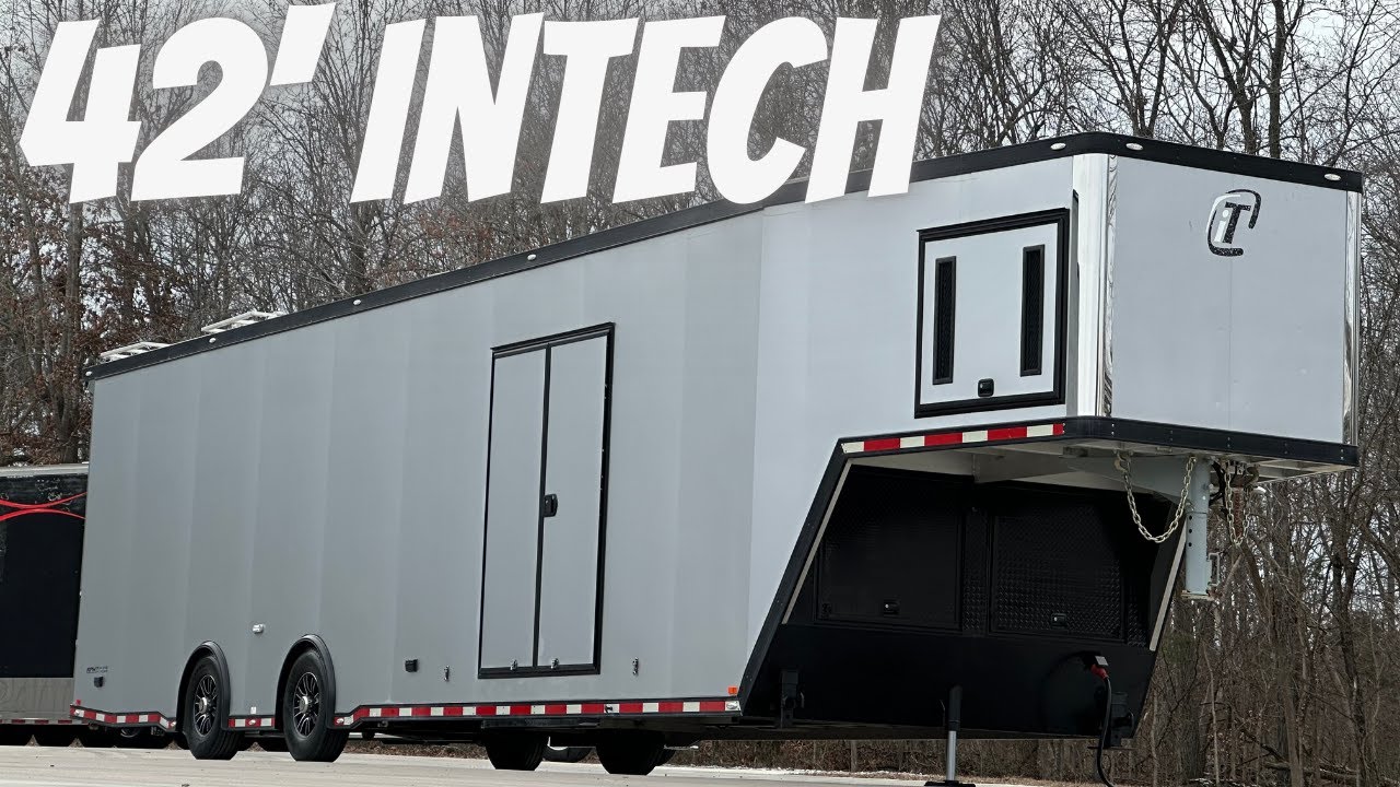 42' inTech Racing Trailer, Like New! - YouTube