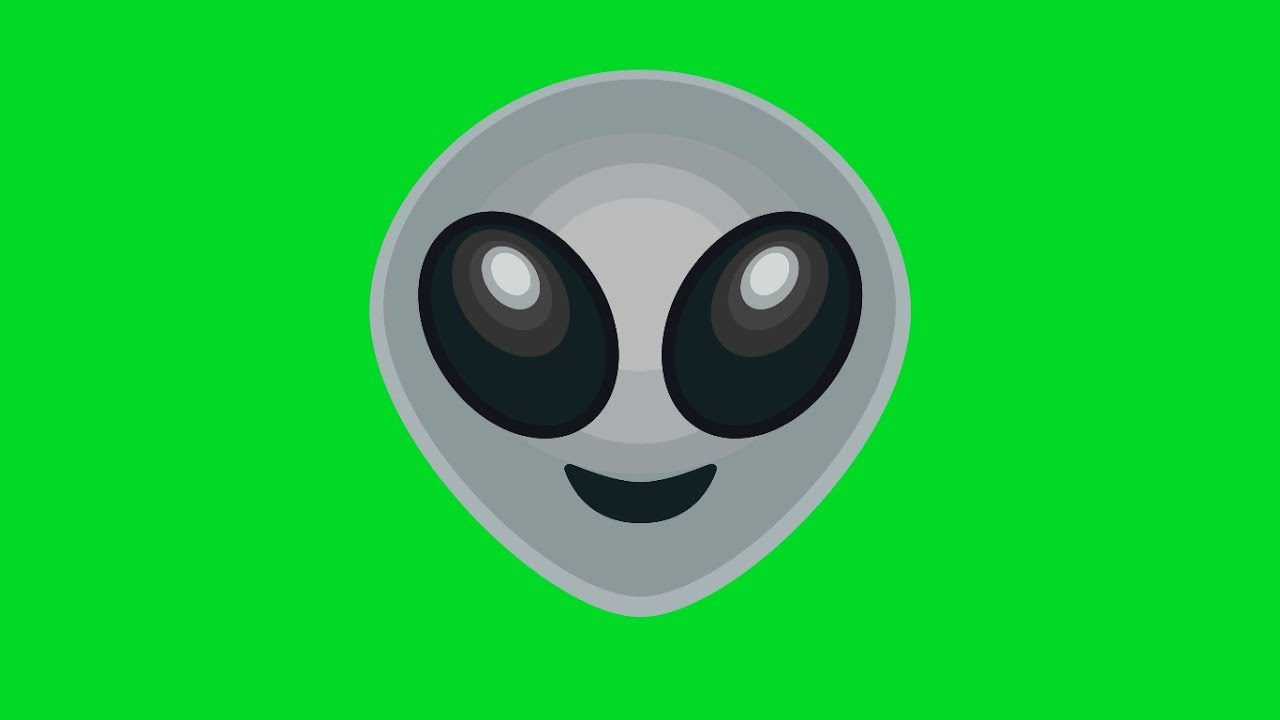Alien Emoji Green Screen - YouTube