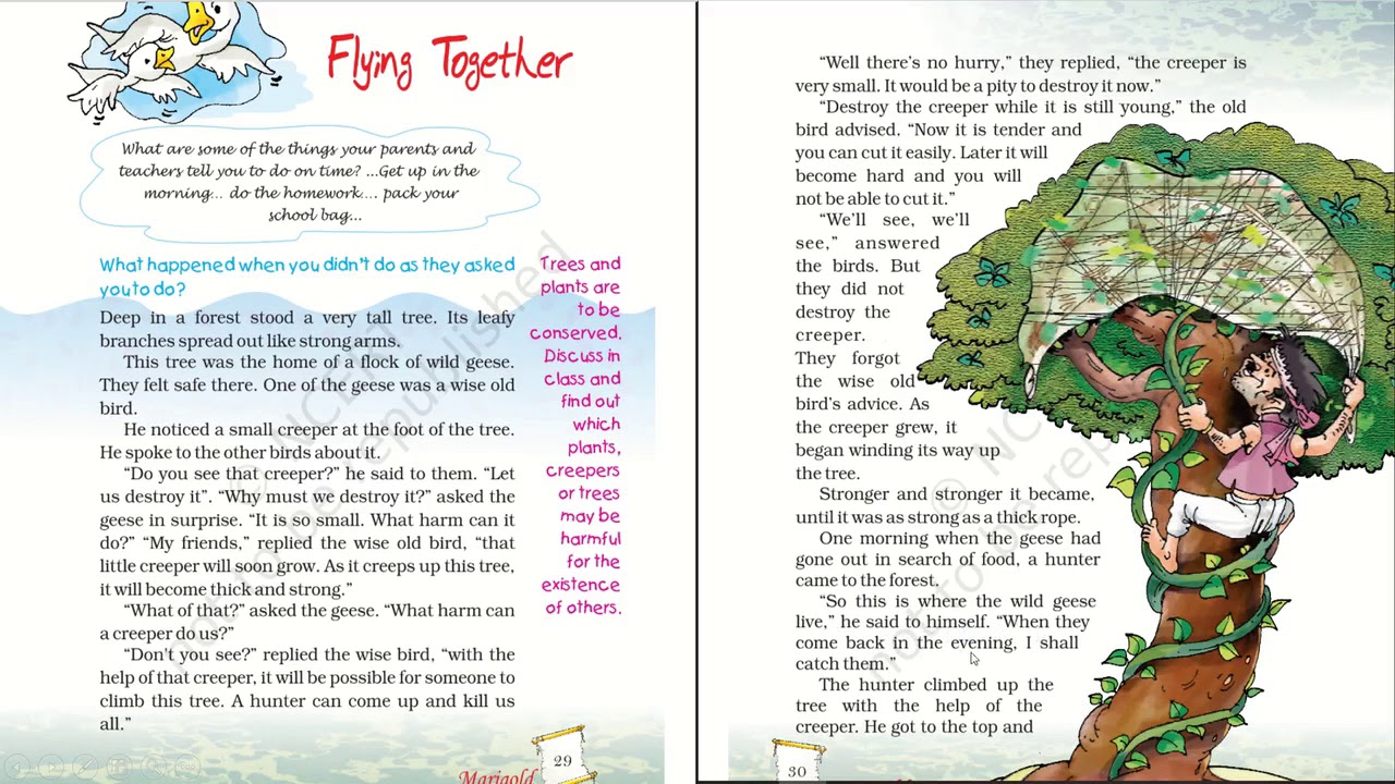 Class 5 English Flying Together - YouTube