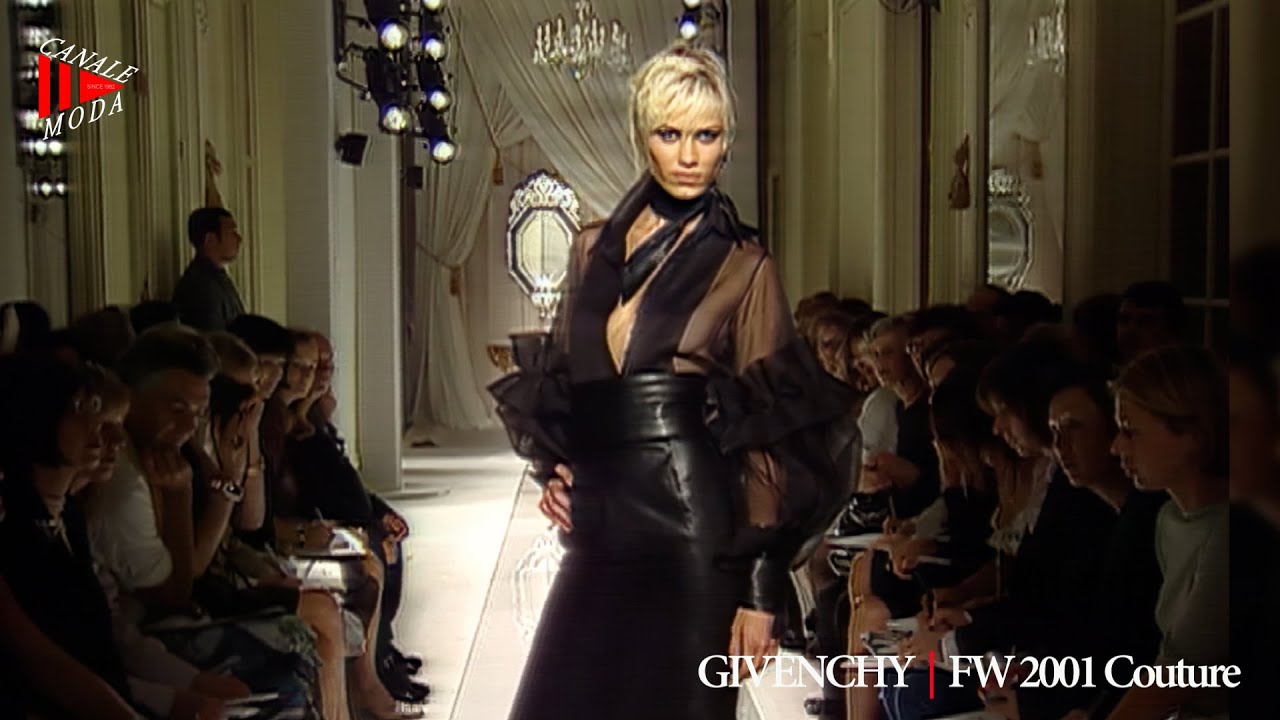 GIVENCHY Fall 2001 Haute Couture Paris - Canale Moda - YouTube