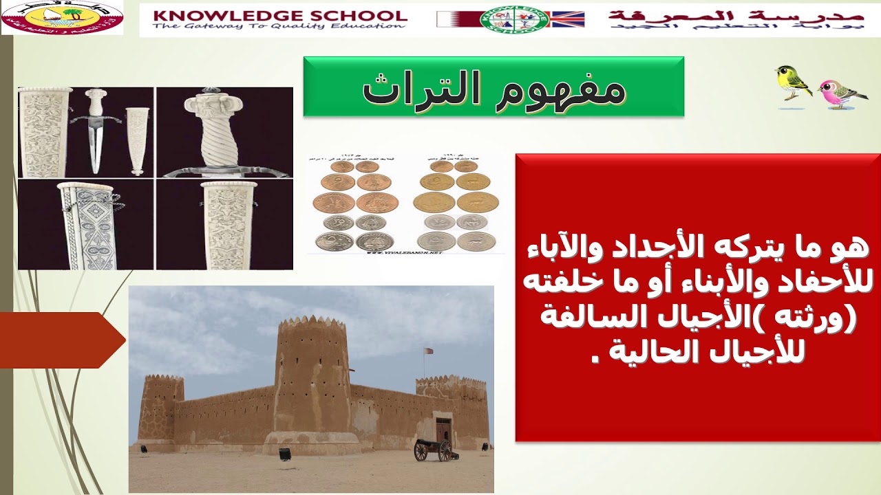 _Knowledge School_Qatar History Grade 6 Unit 3 L 1 Arabic - YouTube