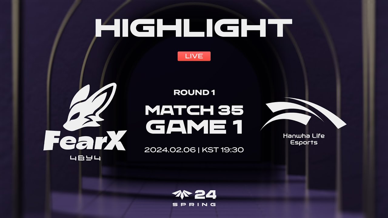 FOX vs. HLE 게임1 하이라이트 | 02.06 | 2024 LCK CL 스프링 스플릿 - YouTube