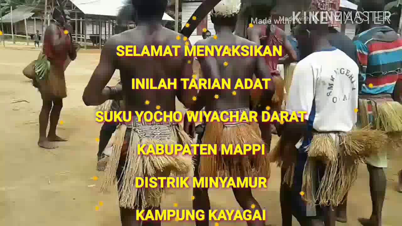 Tarian adat suku wiyagar distrik menyamur kabupaten mappi - YouTube