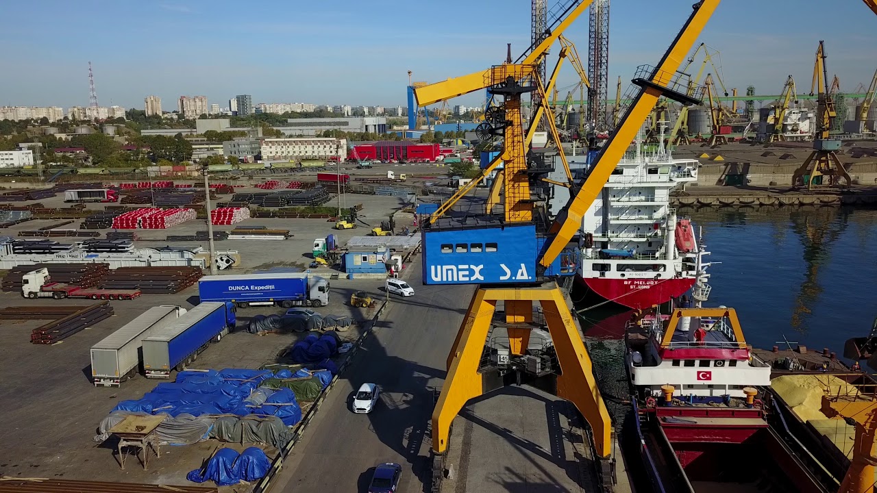 UMEX SA Constanta Port, berth 44 operations - YouTube