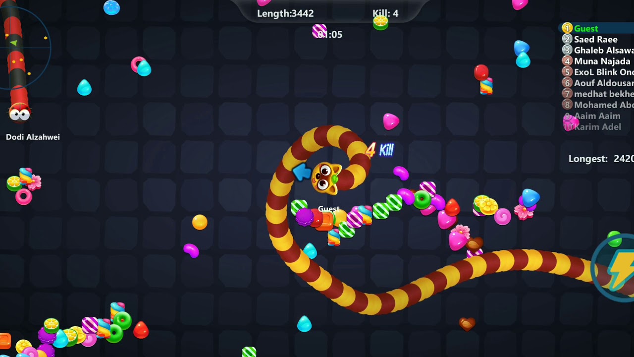 Snake candy#1/a hunting snake - YouTube