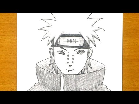 How to draw anime step by step || How to draw Pain from Naruto ...