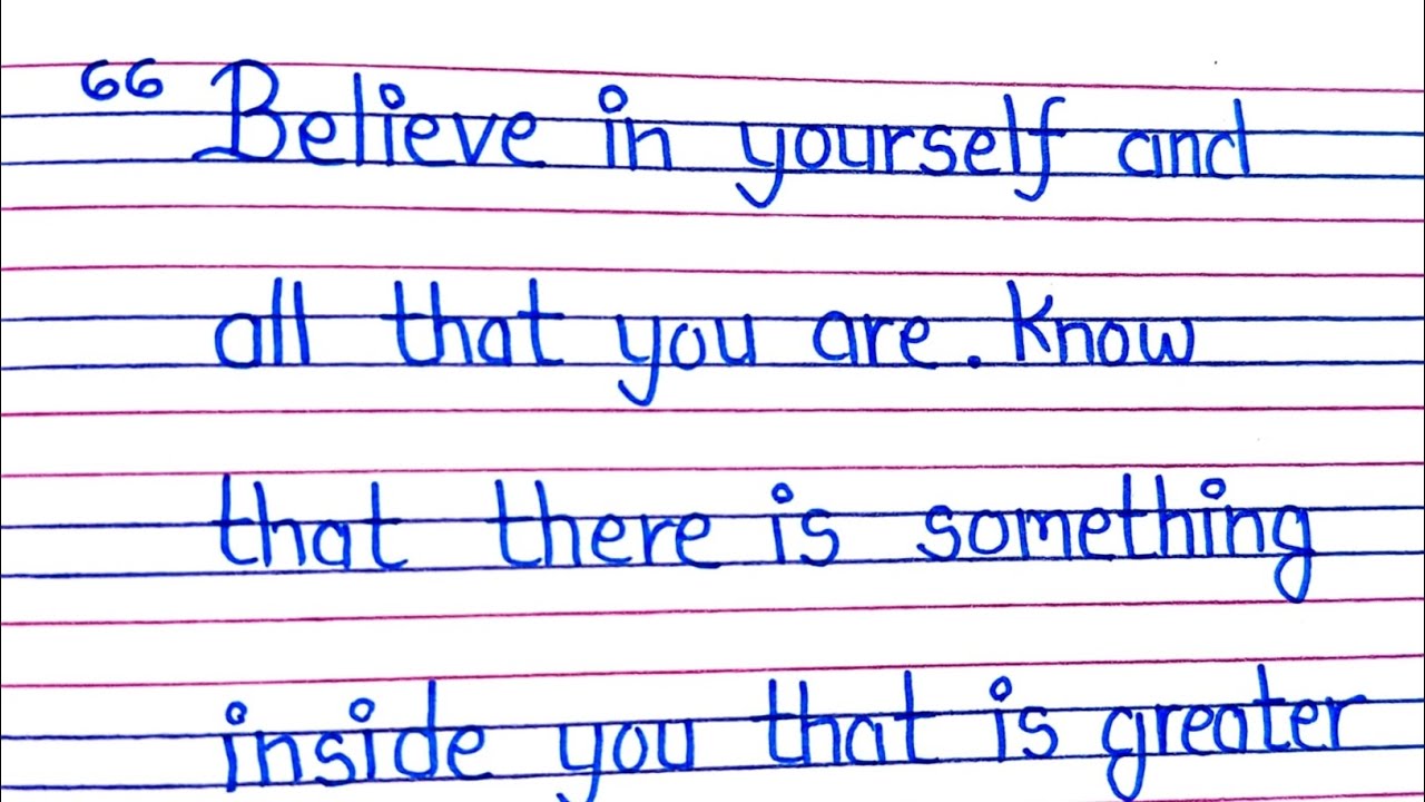 How to Improve Handwriting ️ | Beautiful English Paragraph Writing ...