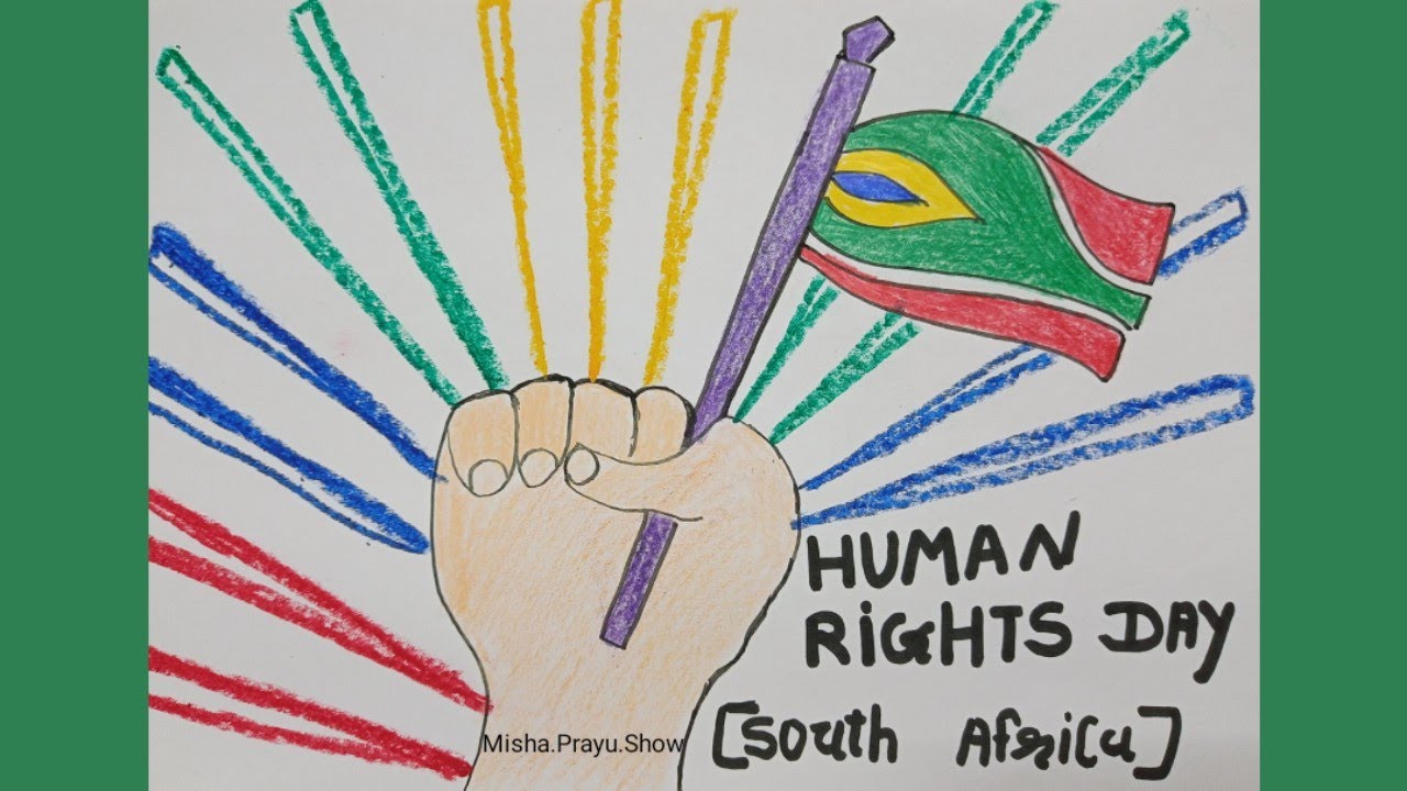 Human Rights Day 2021 in South Africa | Human Rights Day Poster Drawing ...