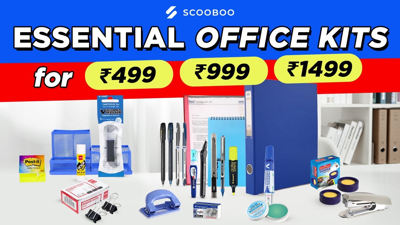 Essential Office Kits for Every Budget: ₹499, ₹999, and ₹1499!" - YouTube