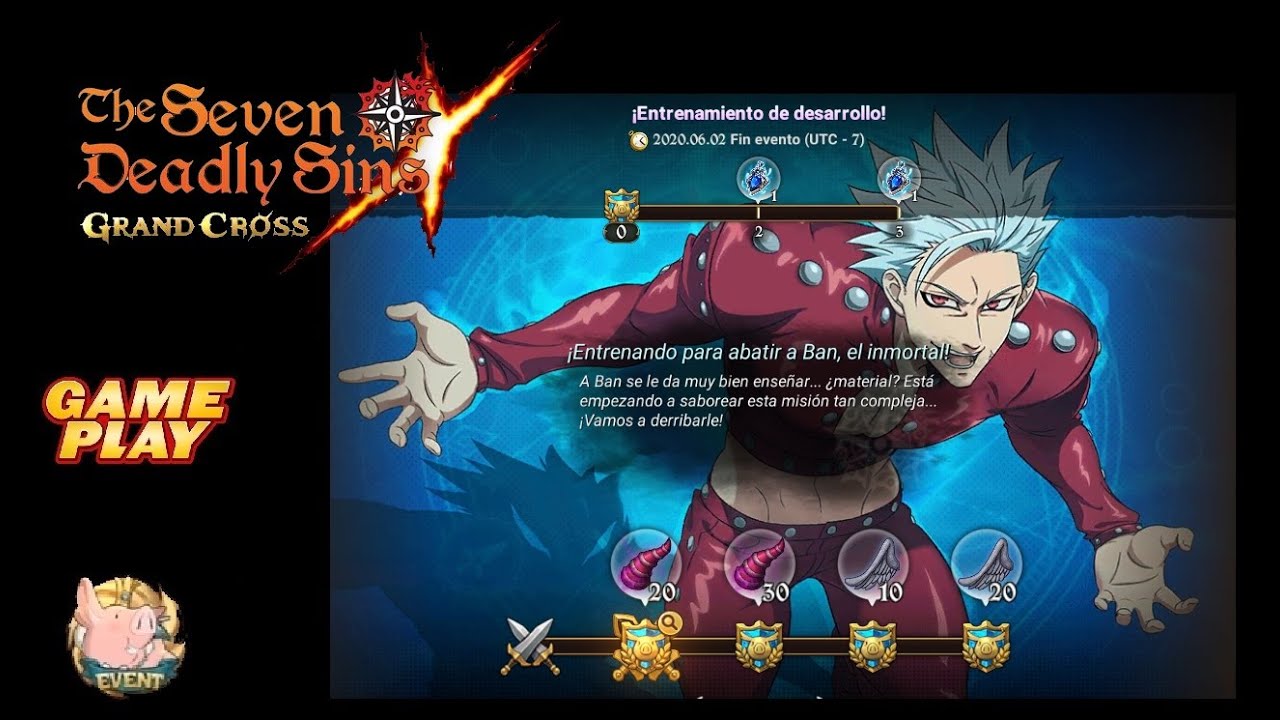 ¡Entrenando para abatir a Ban, el inmortal! [Gameplay] 7DS Grand Cross ...