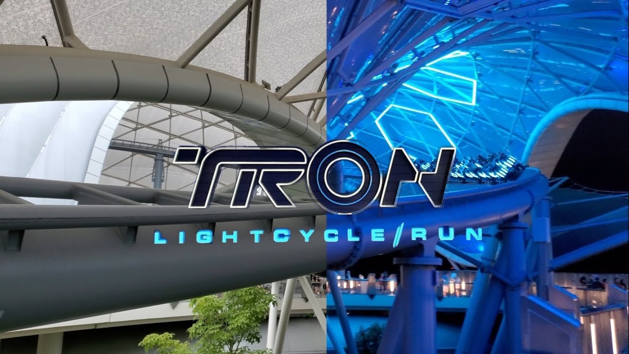 TRON Lightcycle Run At Night (Off Ride Multi-angle) - 4K - Walt Disney ...