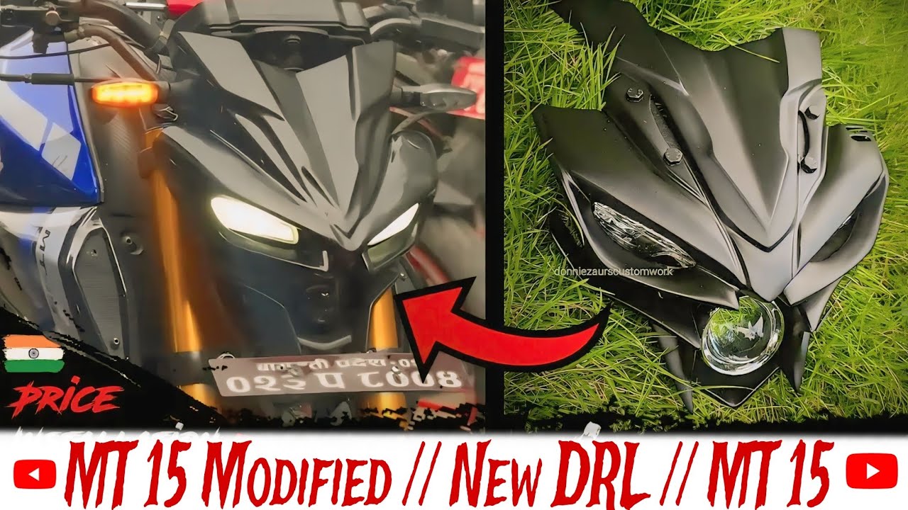 MT 15 Modified // New DRL // बाइक संशोधित MT 15 // Rakesh miri vlogs ...