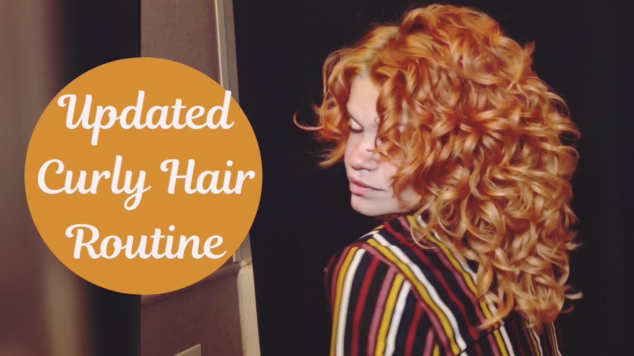 WAVY HAIR ROUTINE | Curly Girl Method | denman brush & finger coiling ...