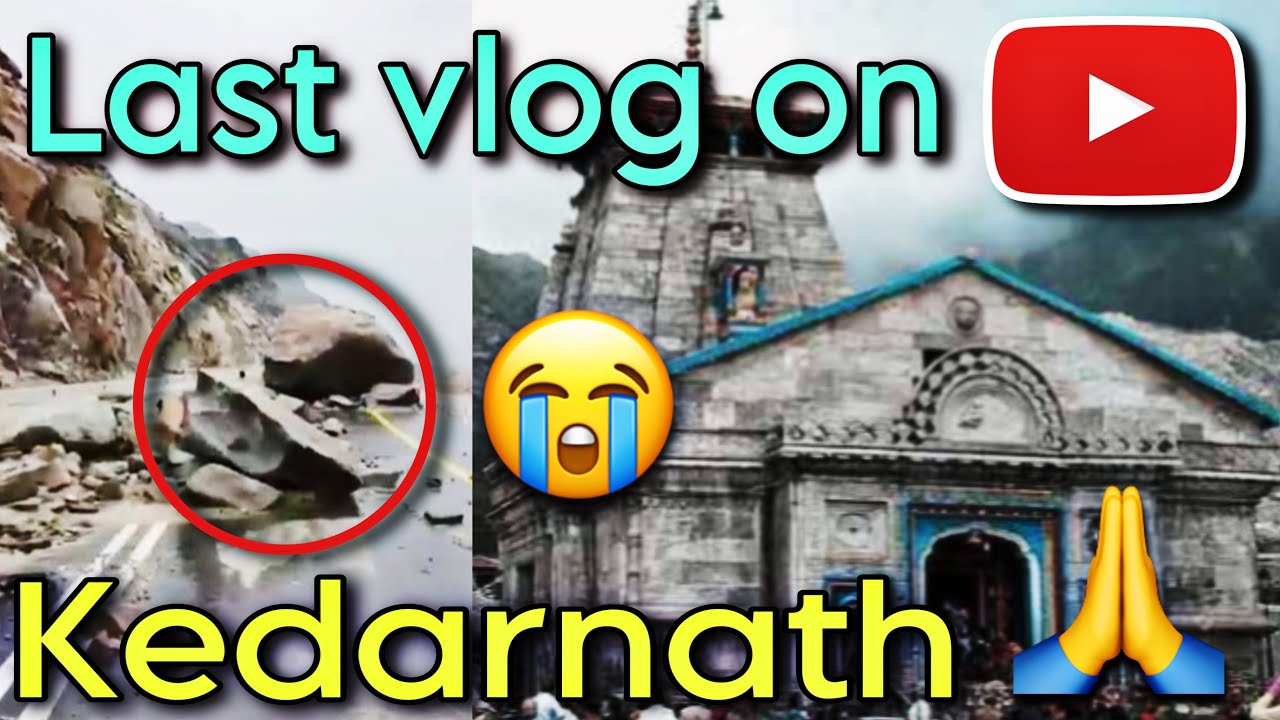 Kedarnath Land slide😭 || Heavy rainfall || Kedarnath yatra last day🥺🙏 ...
