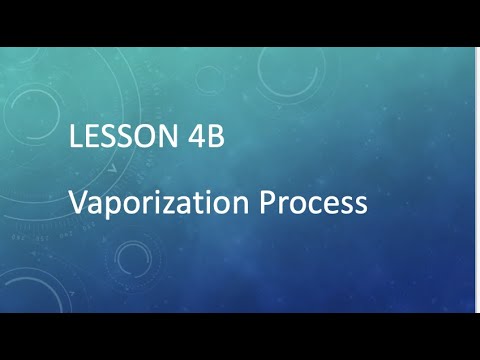 Lesson 4B Vaporization Process - YouTube