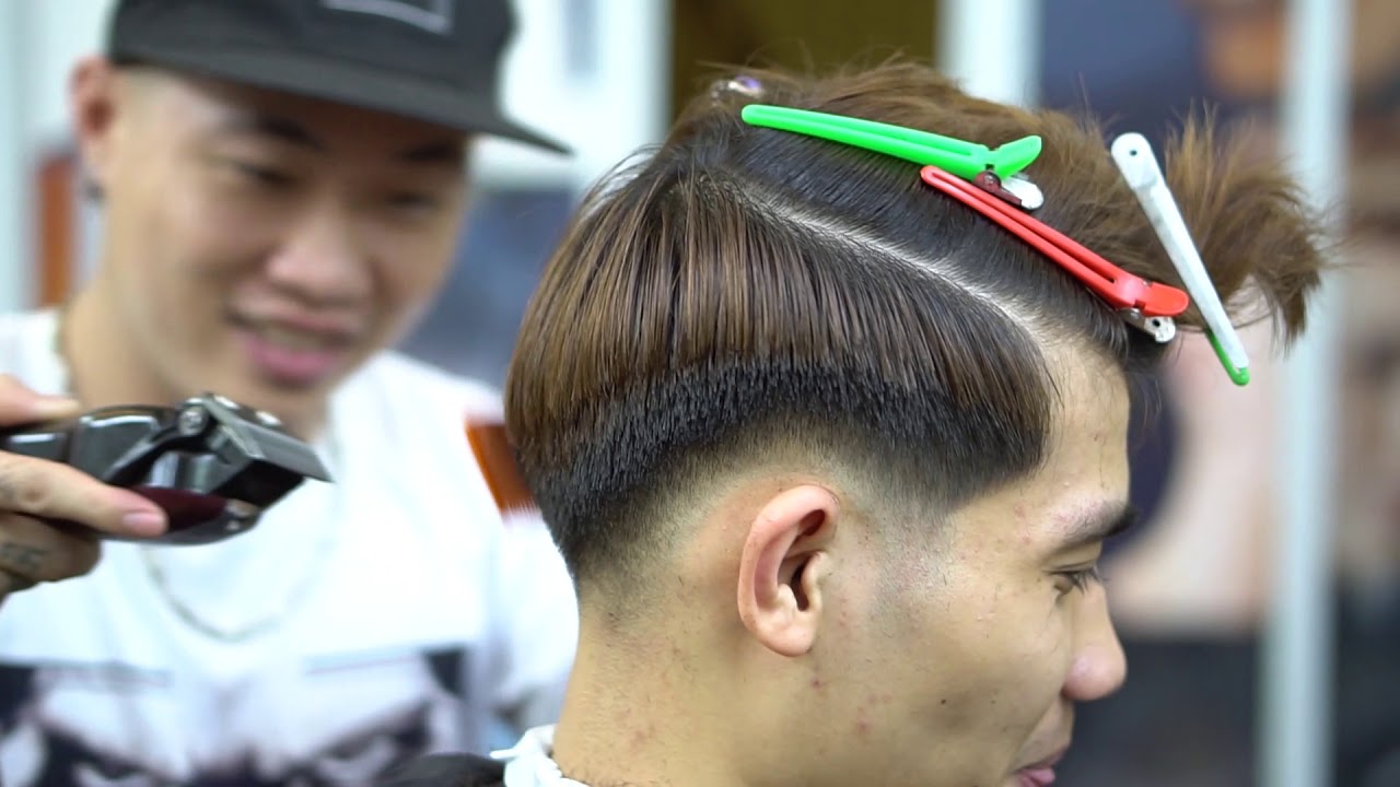 Kiểu tóc two block and side part - YouTube