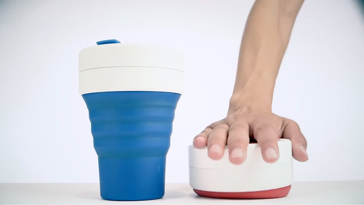 This coffee cup can fit in your pocket - YouTube