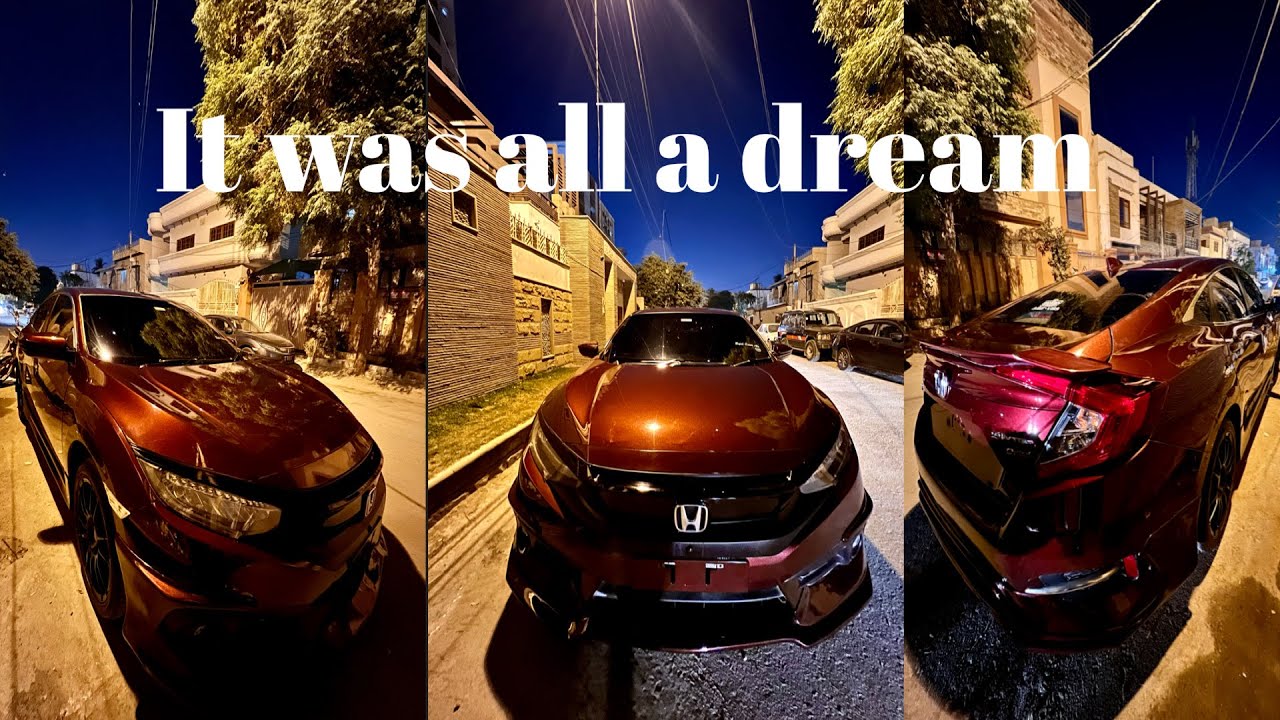 Honda Civic X modification | Red wine colour | Mashallah - YouTube