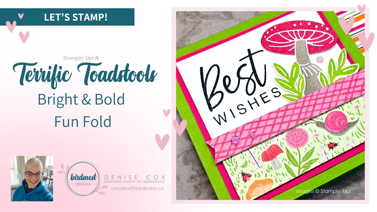 Bright & Bold Fun Fold with Terrific Toadstools - YouTube