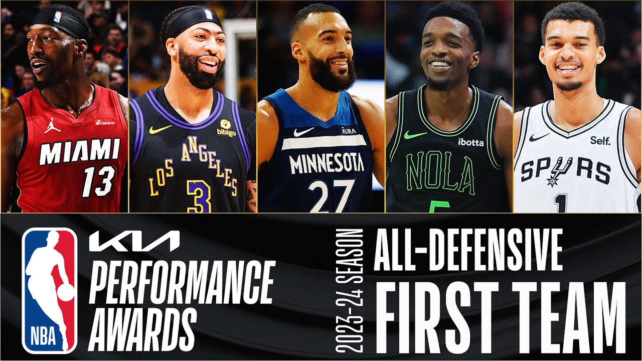 The BEST Of The 2023-24 Kia NBA All-Defensive First Team! - YouTube
