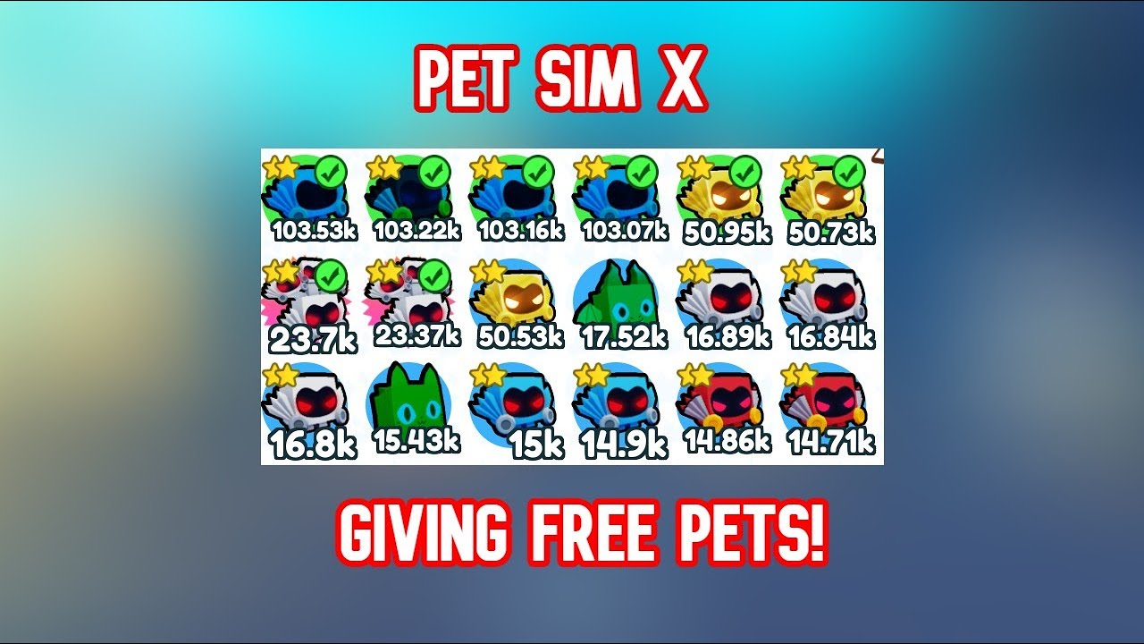 Roblox Pet Simulator X Dominus Giveaway! (FREE PETS ASWELL) - YouTube