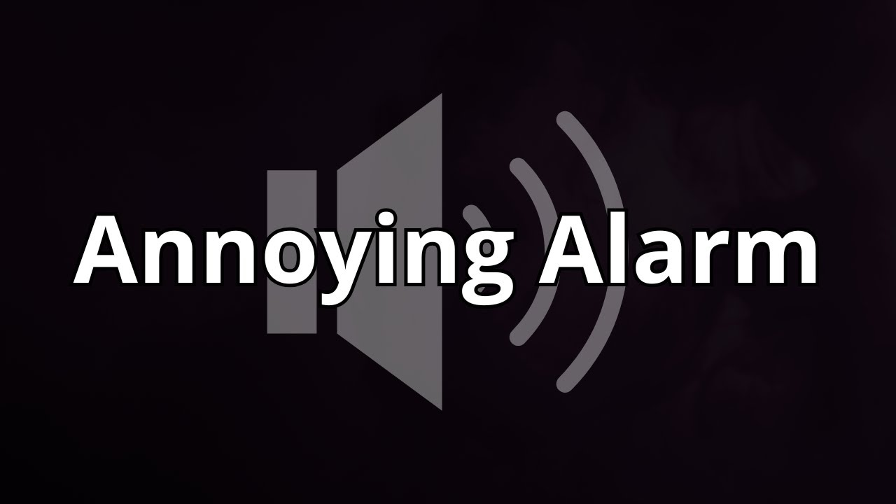 Annoying Pitched Alarm Sound Effect - YouTube