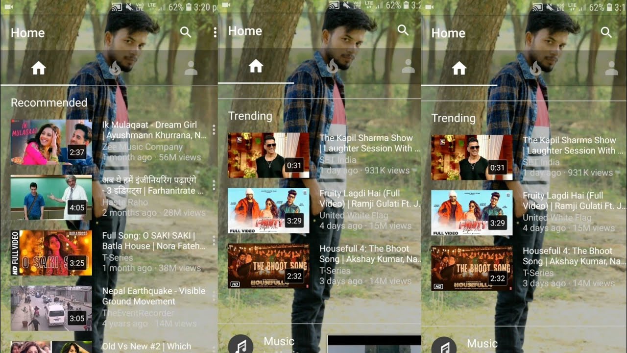How to add Photo in YouTube Home Screen ||YouTube ke Home Screen par ...