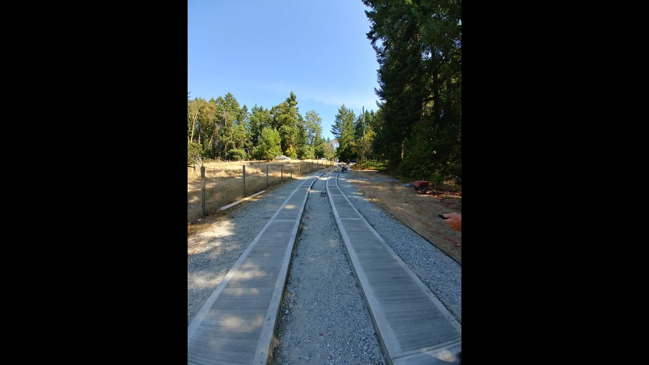 Concrete Ribbon Lanes - Alternative to asphalt paving for a steep hill ...