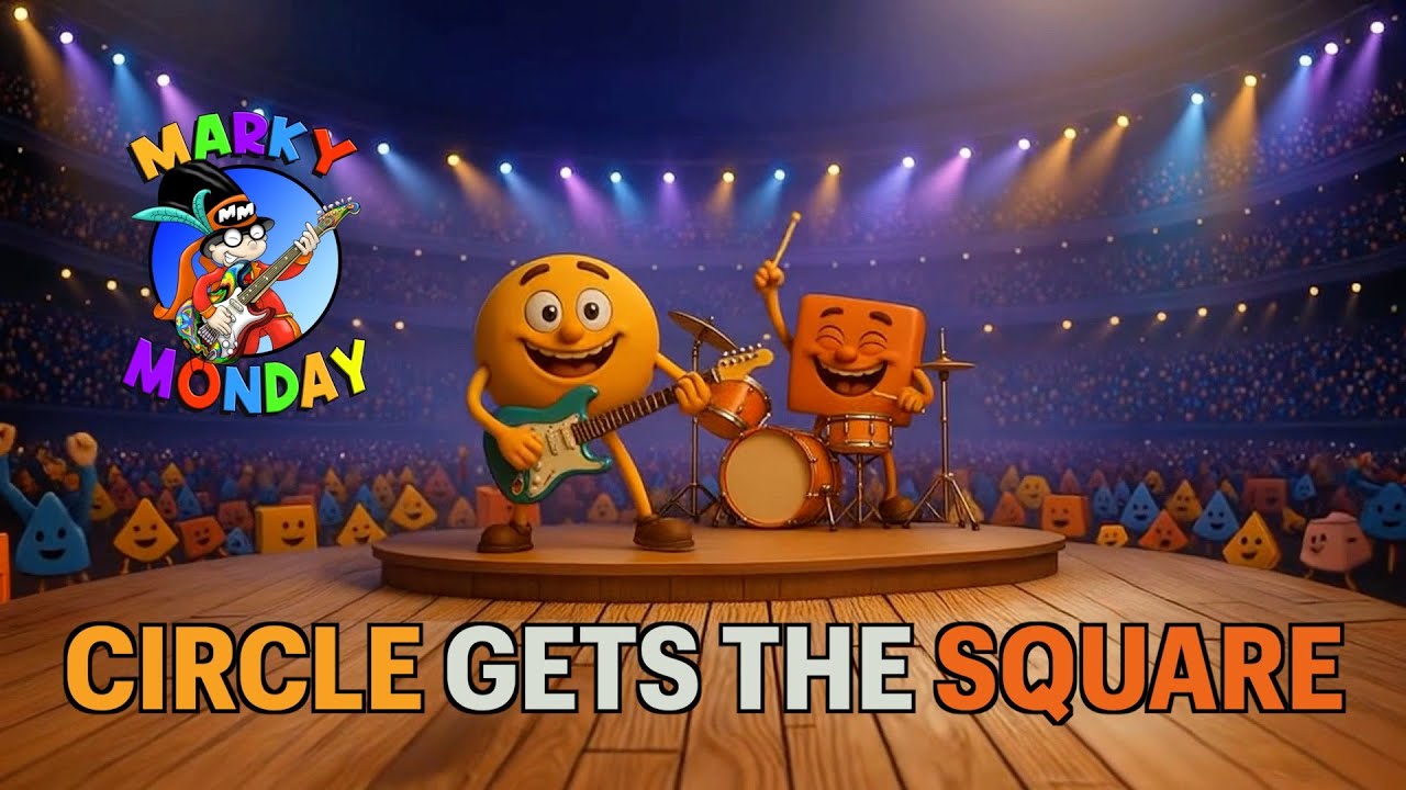 Circle gets the square | Shapes song for kids | learning shapes song ...