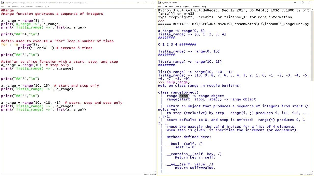 CSCC Wojton 2252 Lesson03 RangeOverview - YouTube
