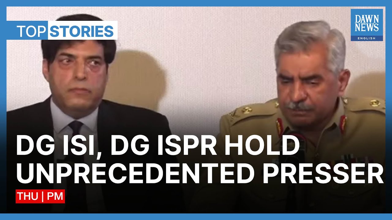 Army, ISI Hold Unprecedented Joint Press Conference | Dawn News English ...