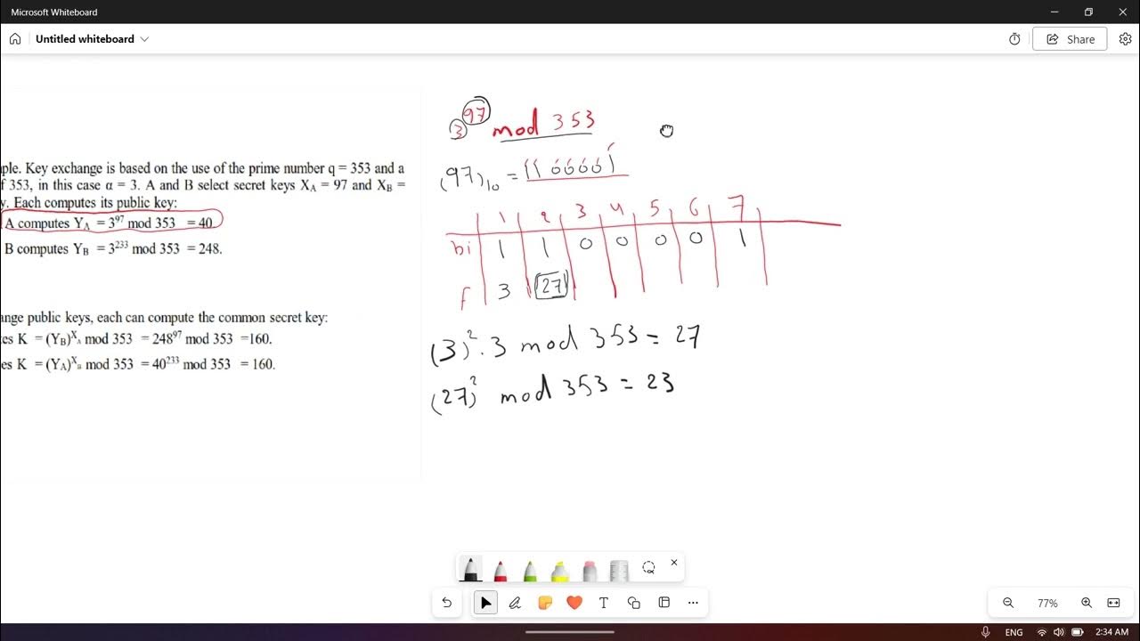 توضيح لطريقة Fast Exponentiation - YouTube
