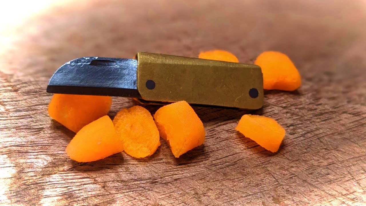 Making an INSANELY small Folding Knife - YouTube