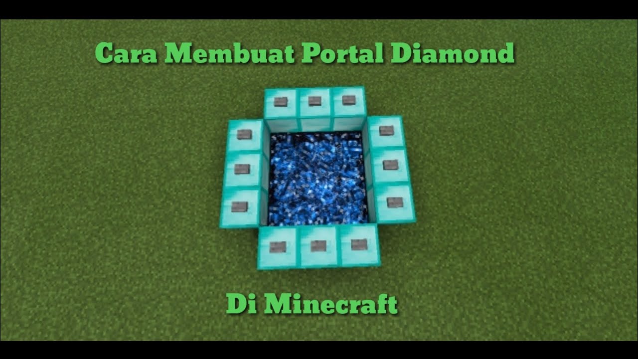 Cara membuat portal diamond di Minecraft - YouTube