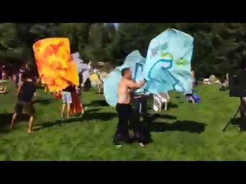 Flag Dancing @ July 2014 Flagging In The Park - YouTube