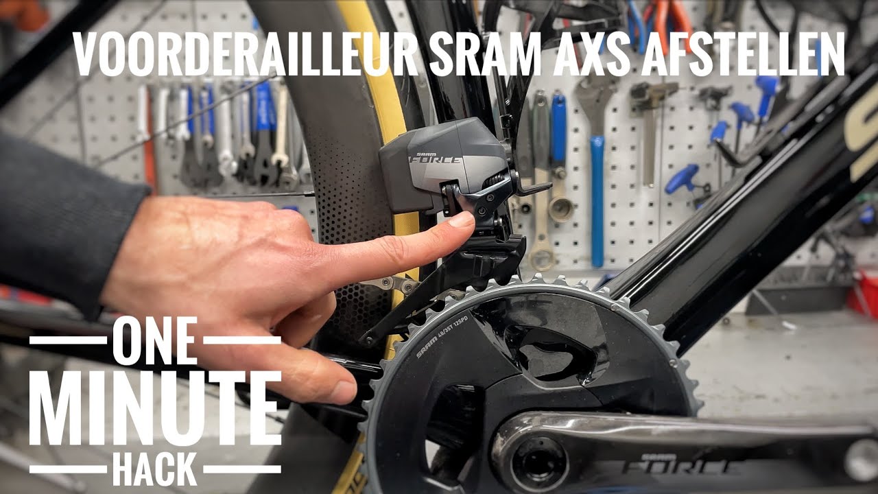 SRAM 12s Rival, Force & Red Etap / AXS voorderailleur afstellen binnen ...
