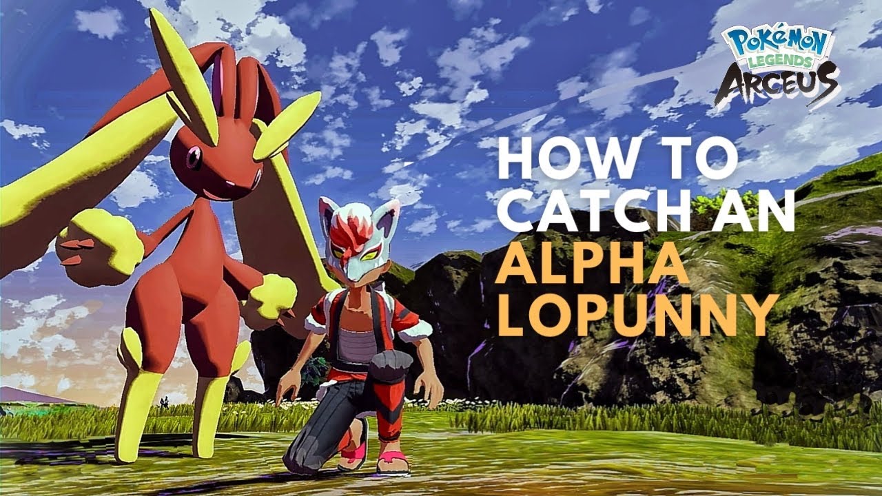 How to Catch an Alpha Lopunny in Pokemon Legends Arceus - YouTube