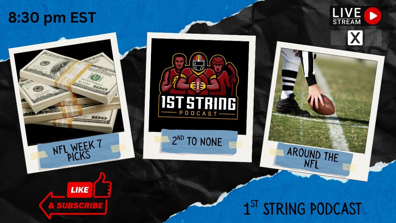 🏈 1st String Podcast LIVE: NFL Week 6 Recap & Week 7 Picks - YouTube