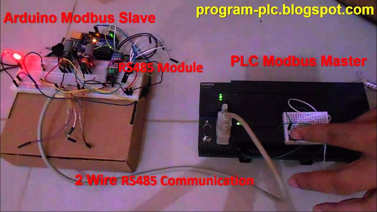 RS485 Communication Between PLC Modbus Master and Arduino Modbus Slave ...
