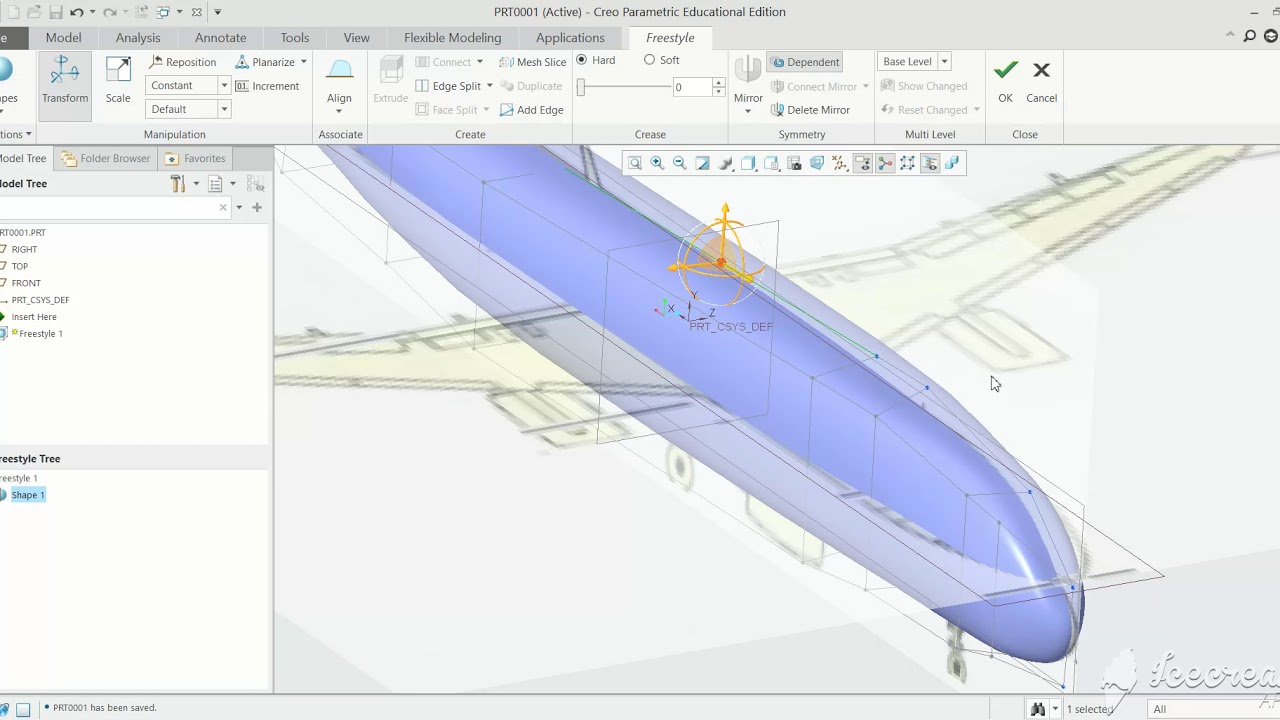 DESIGN OF AIRBUS A320 USING CREO PARAMETRIC- FUSELAGE PART 2 - YouTube