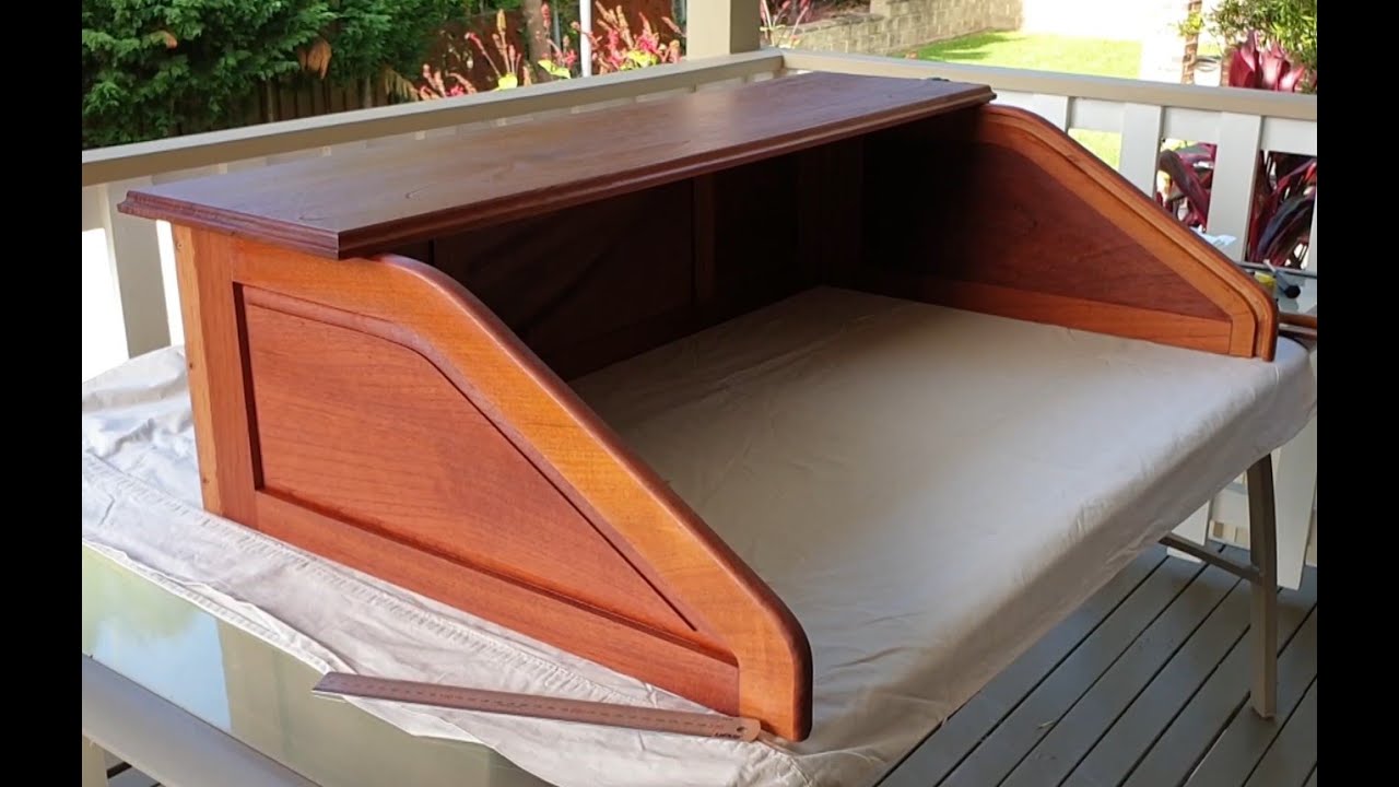 Roll Top Cedar Writing Desk - Part 13 of 17 - YouTube