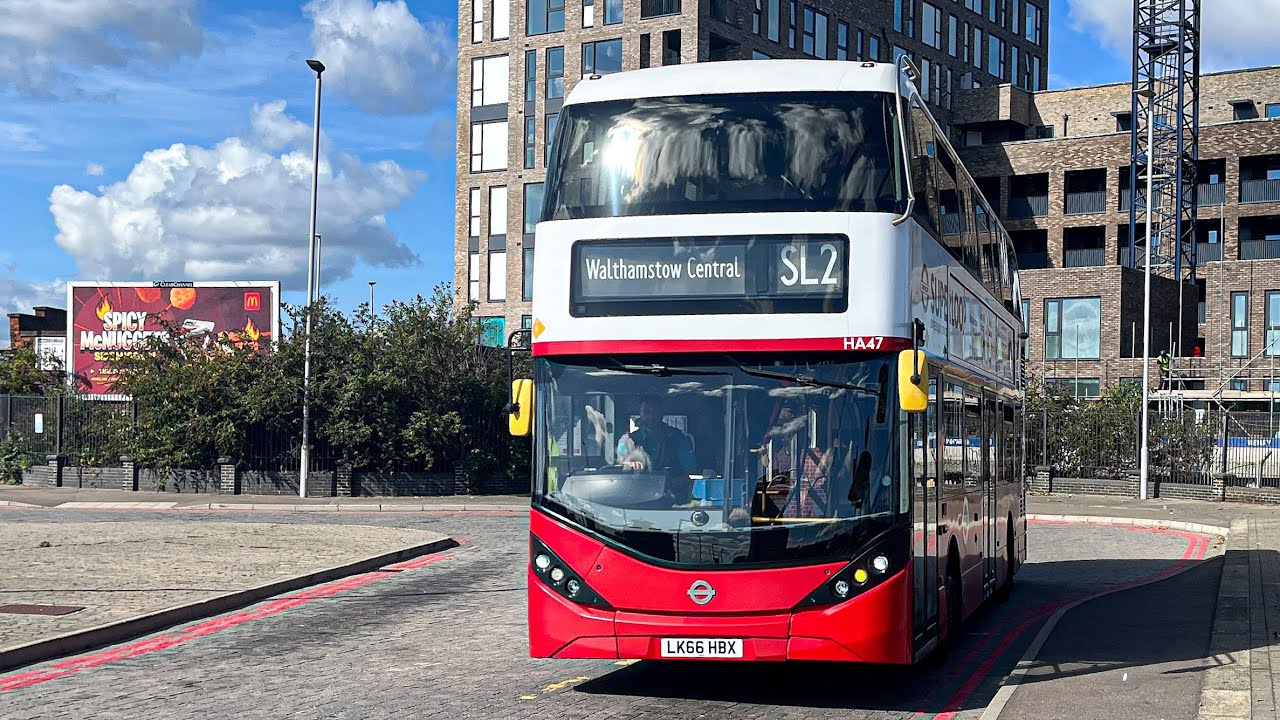 First Day In Operation | London Bus Route SL2 Observations - YouTube