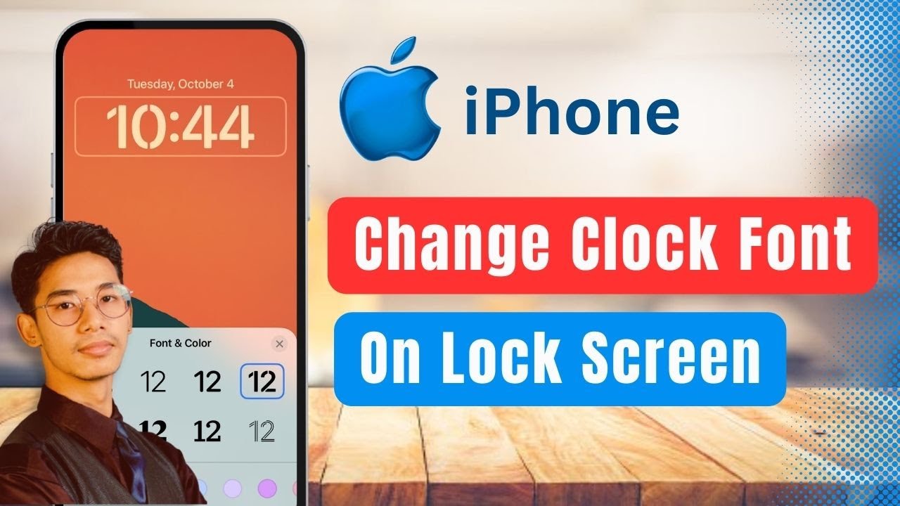 How to Change Clock Font on iPhone Lock Screen ! - YouTube