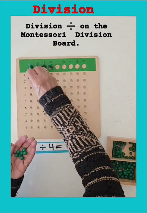 Division ️ on the Montessori Division Board #shorts - YouTube