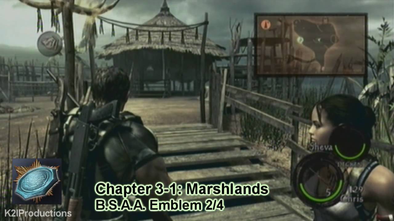Resident Evil 5 BSAA Emblem Guide Chapter 3-1 - YouTube
