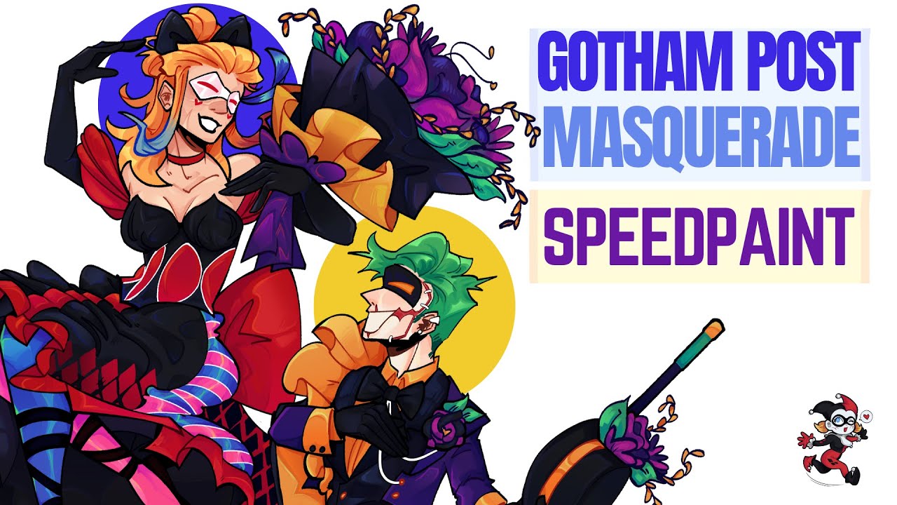 GOTHAM POST! || DC Masquerade AU Speedpaint - YouTube