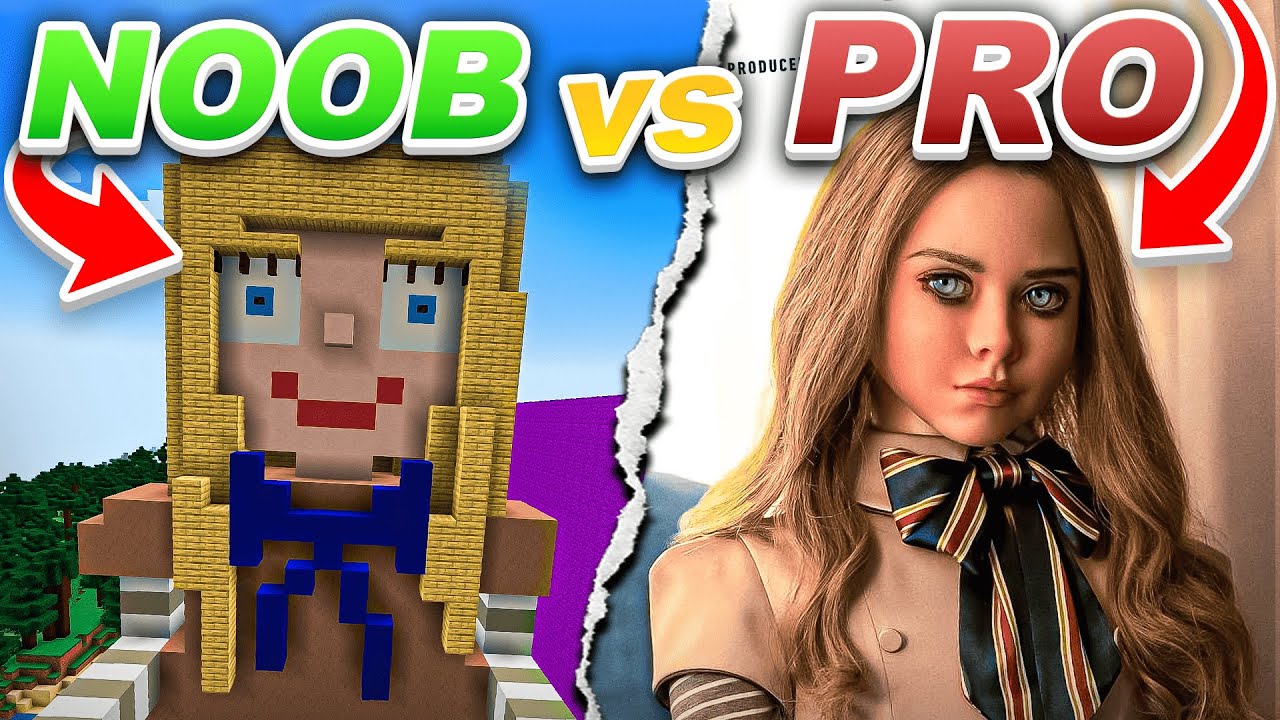 Building M3GAN from MEMORY in Minecraft! Aphmau Noob Vs Pro - YouTube